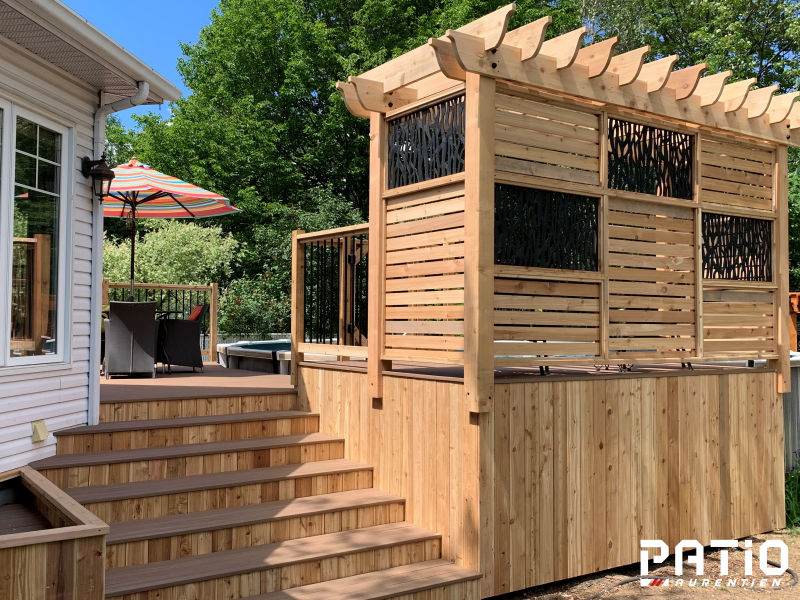 Patio Montréal, Timbertech, Trex, gazebos pergolas, cèdre rouge, bois ...